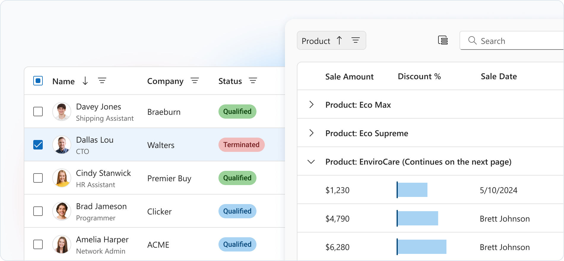Angular DataGrid - Choose a Data Management Component | Angular Documentation